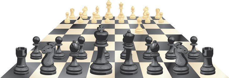 Black queen 3d chess figure chess game Royalty Free Vector