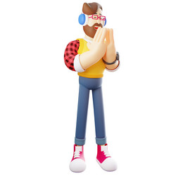 Man Cartoon Begging Vector Images (over 640)