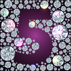 Diamond number four Royalty Free Vector Image - VectorStock