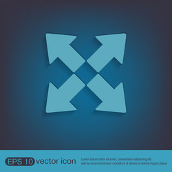 Move arrows Royalty Free Vector Image - VectorStock