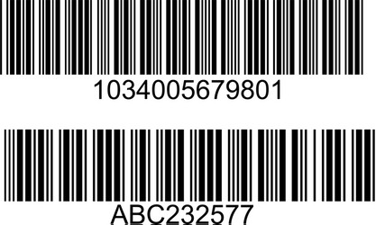 Bar code square label on white background Vector Image