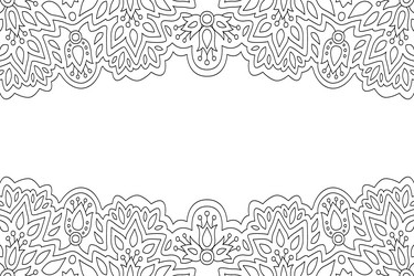 Adult Coloring Book Border Vector Images (over 1,300)