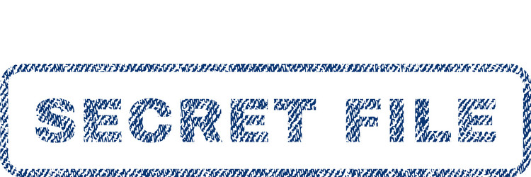 Secret file rubber stamp Royalty Free Vector Image