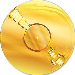 Gold Vinyl Records Vector Images (over 830)
