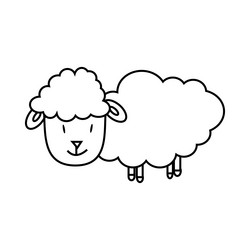 Lamb Clipart Black And White