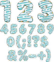 Donut number two Royalty Free Vector Image - VectorStock