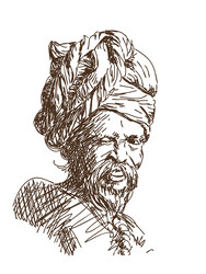 Sadhu Royalty Free Vector Image - VectorStock