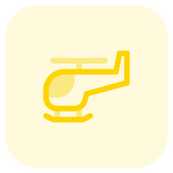 Helicopter flying with rotary wings Royalty Free Vector