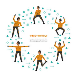 Sportsman character doing different sports Vector Image