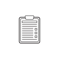 Application form line icon edit outline Royalty Free Vector