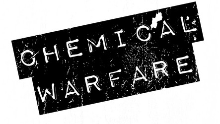 Chemical warfare rubber stamp Royalty Free Vector Image