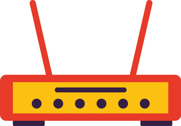 Router internet on white background Royalty Free Vector