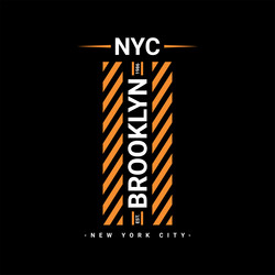 Brooklyn writing design suitable for screen Vector Image