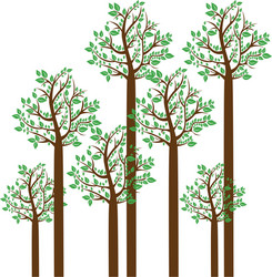 Four seasons tree - spring summer autumn winter Vector Image