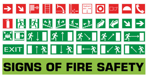 Fire Safety Sign Vector