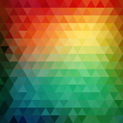 Retro mosaic pattern of geometric triangle shapes Vector Image