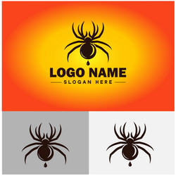Spider logo art icon graphics for company brand Vector Image