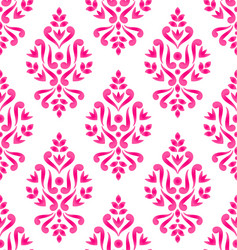 Pink damask wallper Royalty Free Vector Image - VectorStock