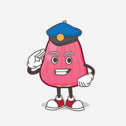 Java apple cartoon mascot character working Vector Image