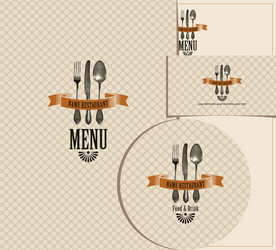 Breakfast menu template for restaurant and cafe Vector Image