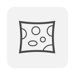 Cheese icon black Royalty Free Vector Image - VectorStock