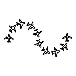 Flight Path Vector Images (over 4,100)