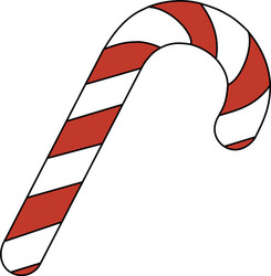 Christmas candy cane santas stripes Royalty Free Vector