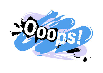 Speech bubble paint design Royalty Free Vector Image