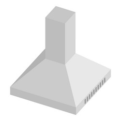 3d isometric flat set of air duct system Vector Image