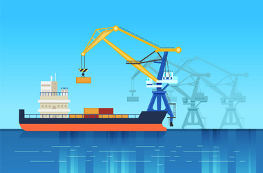 Crane Barge Vector Images (over 430)