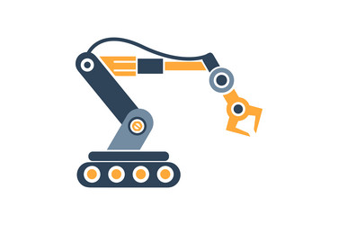 Robotic arm creative modern minimalist logo design