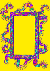 Doodle picture frame Royalty Free Vector Image