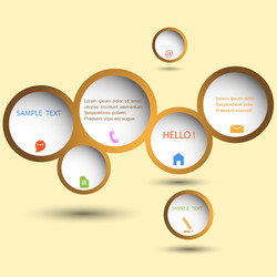 Tree of web design bubbles Royalty Free Vector Image