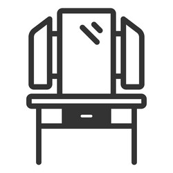 Dressing table Royalty Free Vector Image - VectorStock