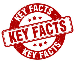 Fact stamp label round grunge sign Royalty Free Vector Image