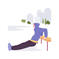 Gym isolated cartoon Royalty Free Vector Image