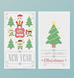 Christmas card design layout template b Royalty Free Vector
