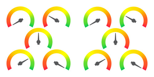 Battery meter Royalty Free Vector Image - VectorStock