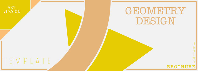Geometric design layout of a poster banner poster Vector Image