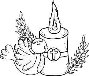 Baptismal Baptism Candle Vector Images (over 150)