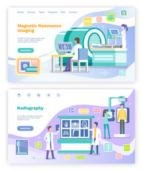 Magnetic resonance imaging abstract concept Vector Image