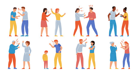 Man and Woman Arguing Vector Images (over 1,800)