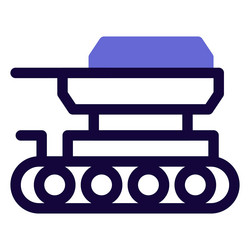 An armored all-terrain battle machine Royalty Free Vector