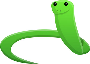 Top view snake icon cartoon style Royalty Free Vector Image