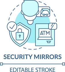 Fraud Prevention Resources Turquoise Concept Icon Vector Image