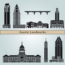 Austin Texas Skyline Vector Images (over 160)