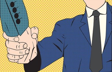 Handshake Comic Vector Images (over 510)