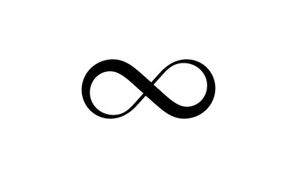 Infinity symbol or sign icon Royalty Free Vector Image