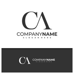 Letter c a logo design creative c a logo Vector Image