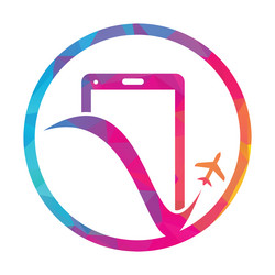 Mobile travel logo design template travel go logo Vector Image